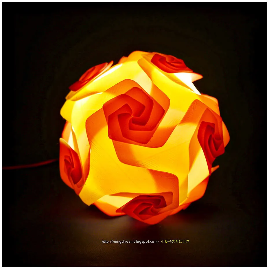 Nylon Filament Puzzle Lamp Shade by mingshiuan99 - MakerWorld