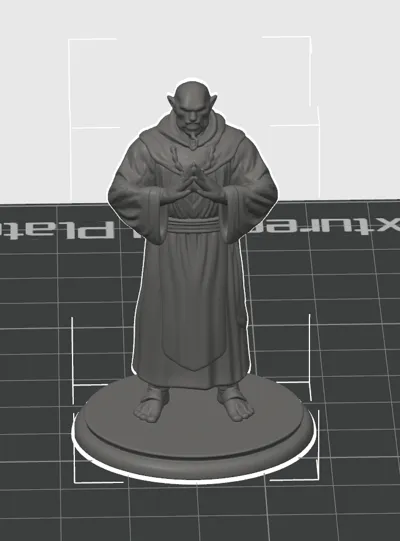 Figura de monje Orco DND! - Modelo de impresión 3D gratuito - MakerWorld