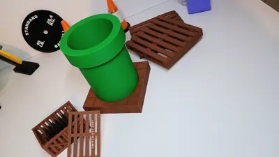 Super Mario pipe pen pot by 3DealityDesigns24 - MakerWorld