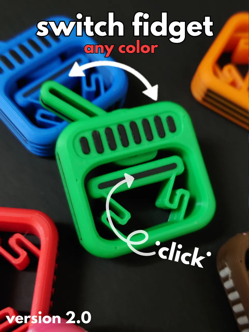 Print-in-Place Fidget Switch V2 by Typool MakerWorld: Download Free 3D ...