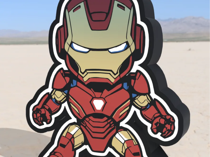 Iron Man Light Box by Suptand MakerWorld: Download Free 3D Models