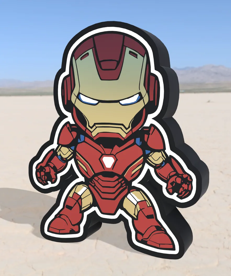 Iron Man Light Box by Suptand MakerWorld: Download Free 3D Models
