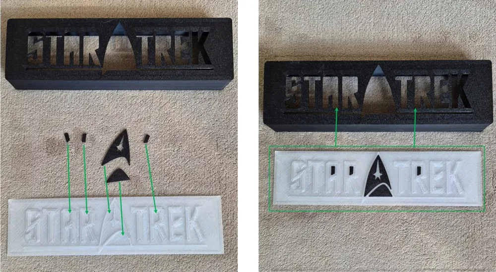 STAR TREK Sign LED backlight 70s - Now v2.1 - 70er by ThesBer - MakerWorld