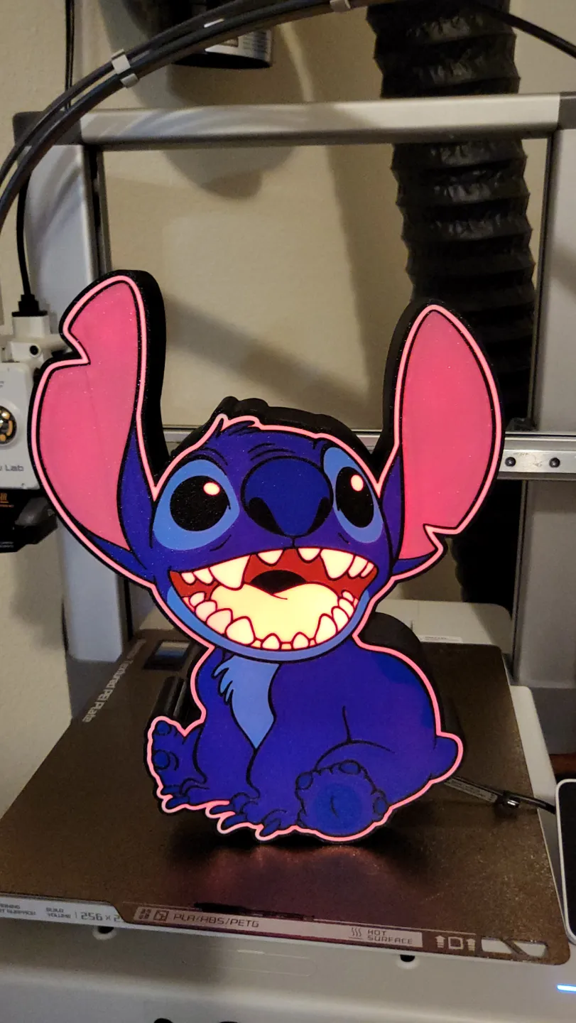 Stitch | LED Display - Free 3D Print Model - MakerWorld