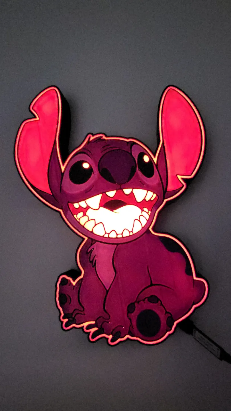 Stitch | LED Display - Free 3D Print Model - MakerWorld