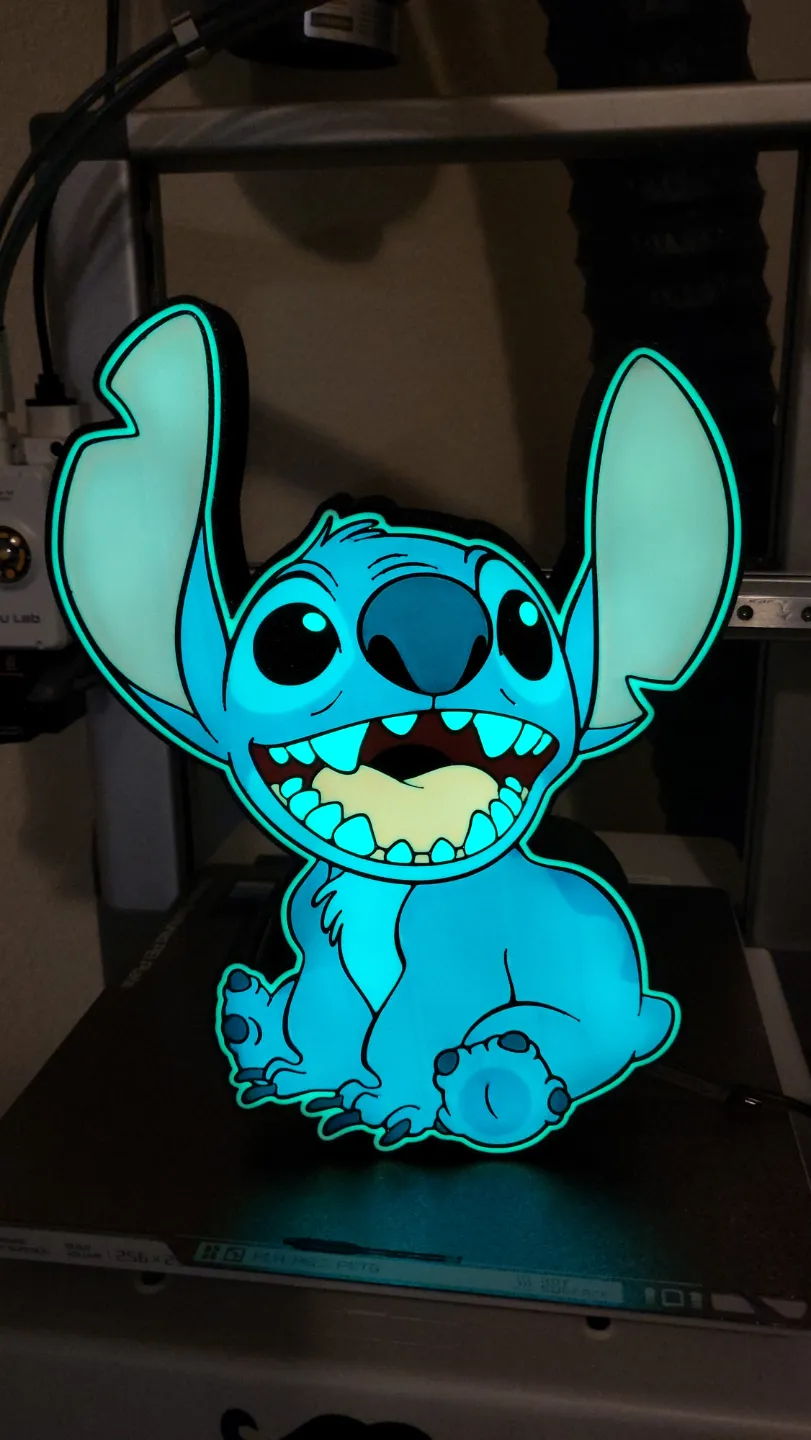 Stitch | LED Display - Free 3D Print Model - MakerWorld