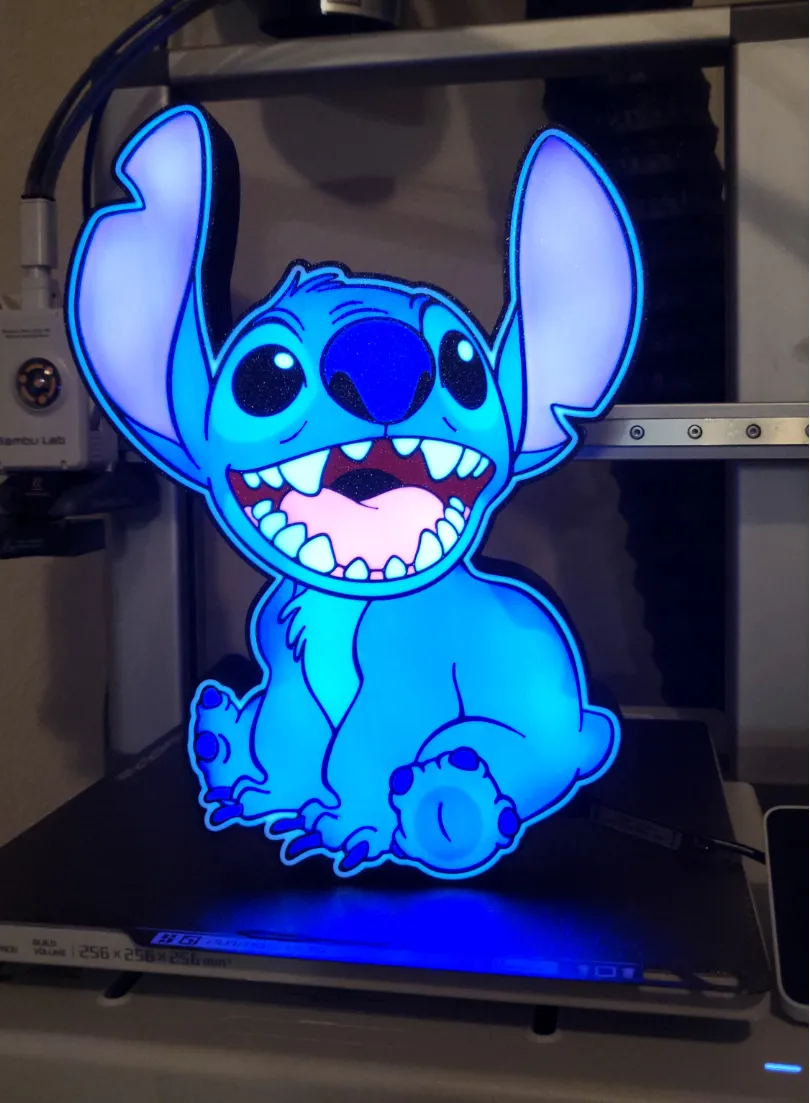 Stitch | LED Display - Free 3D Print Model - MakerWorld