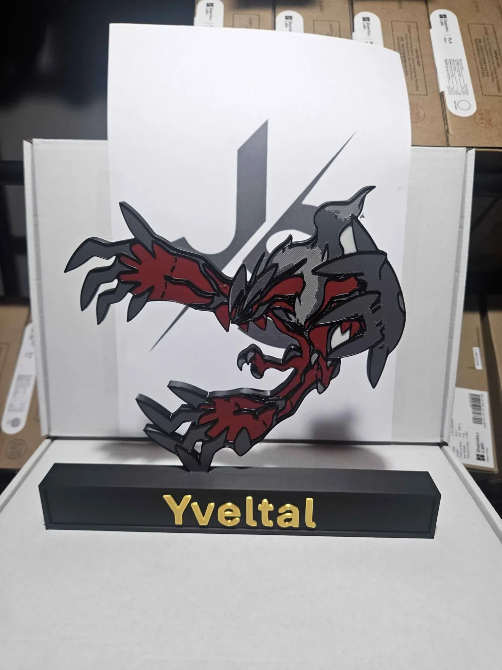 Pokemon Display! Yveltal - Free 3D Print Model - MakerWorld