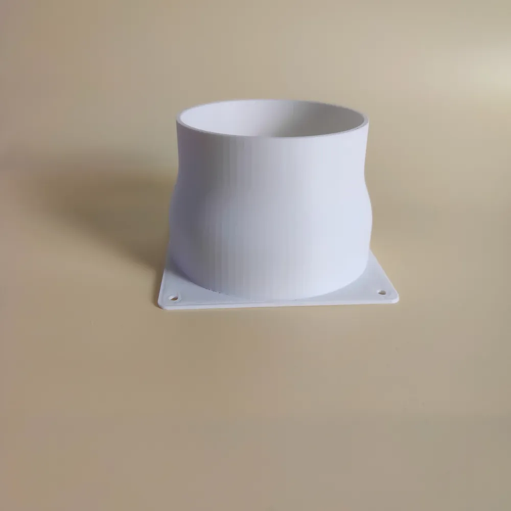 120mm PC fan adapter to 100mm air ventilation - Free 3D Print Model ...
