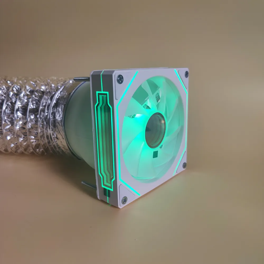 120mm PC fan adapter to 100mm air ventilation - Free 3D Print Model ...
