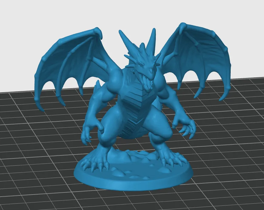 Red dragon miniature - Free 3D Print Model - MakerWorld