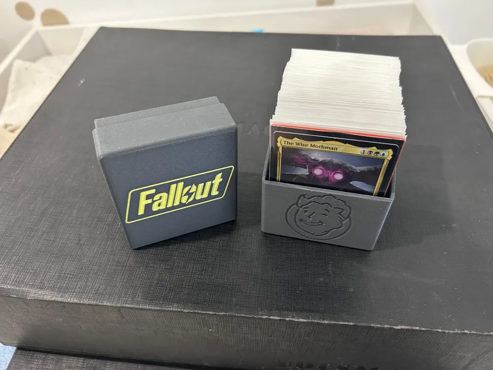 MTG EDH Fallout Deckbox 125+ - Free 3D Print Model - MakerWorld