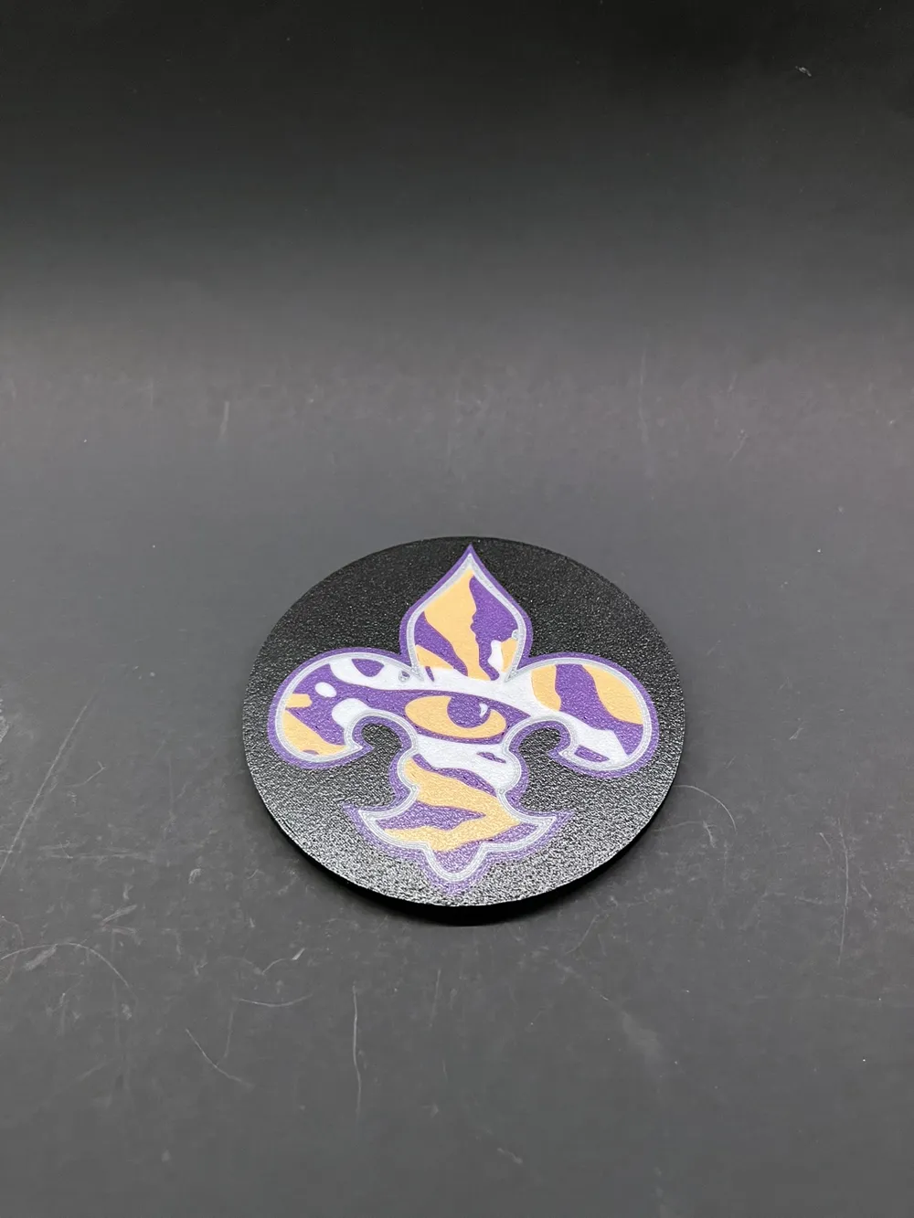LSU Tigers Coaster - Free 3D Print Model - MakerWorld