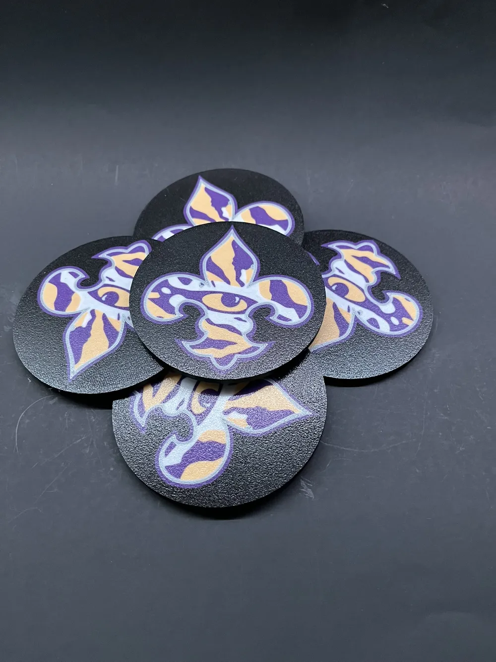 LSU Tigers Coaster - Free 3D Print Model - MakerWorld
