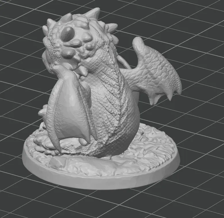 DnD Baby Dragon Hatchling | Fantasy RPG Miniature by Redsing_ART ...
