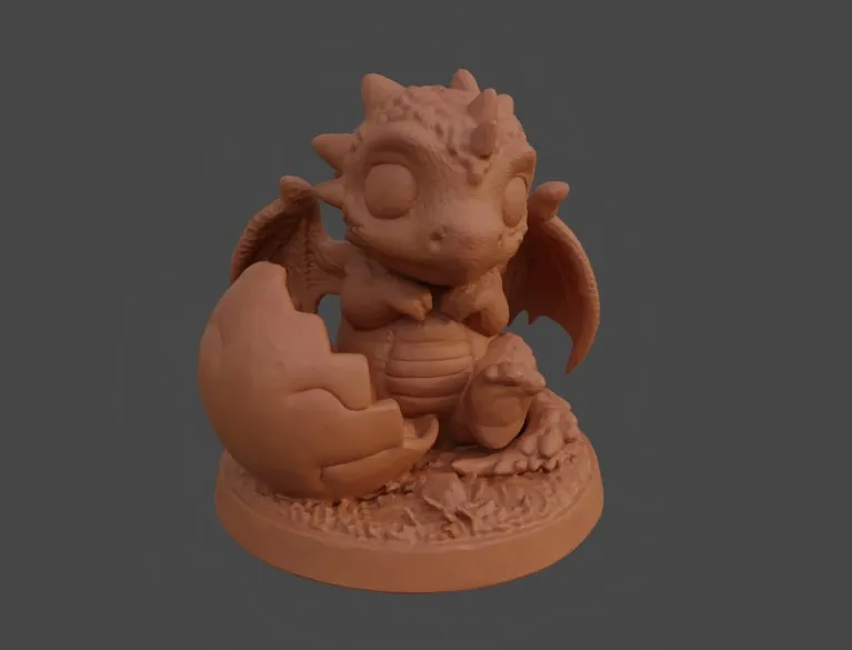 DnD Baby Dragon Hatchling | Fantasy RPG Miniature by Redsing ...