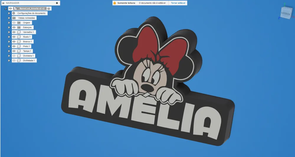 Lightbox Amelia by 3Dprojects4u - MakerWorld