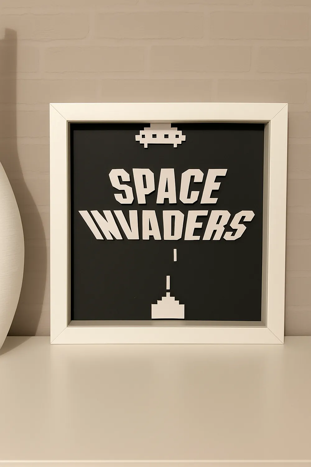 Arte de parede Space Invaders - Modelo gratuito para impressão 3D ...