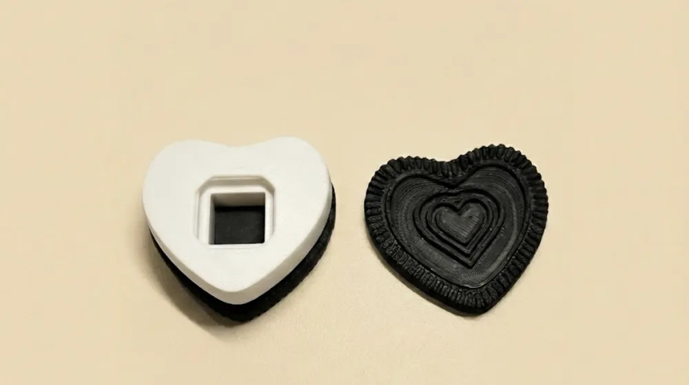 HEART-OREO-CLICKER-Fidget toy - Free 3D Print Model - MakerWorld