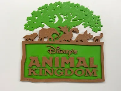 Animal Kingdom Sign - Free 3D Print Model - MakerWorld