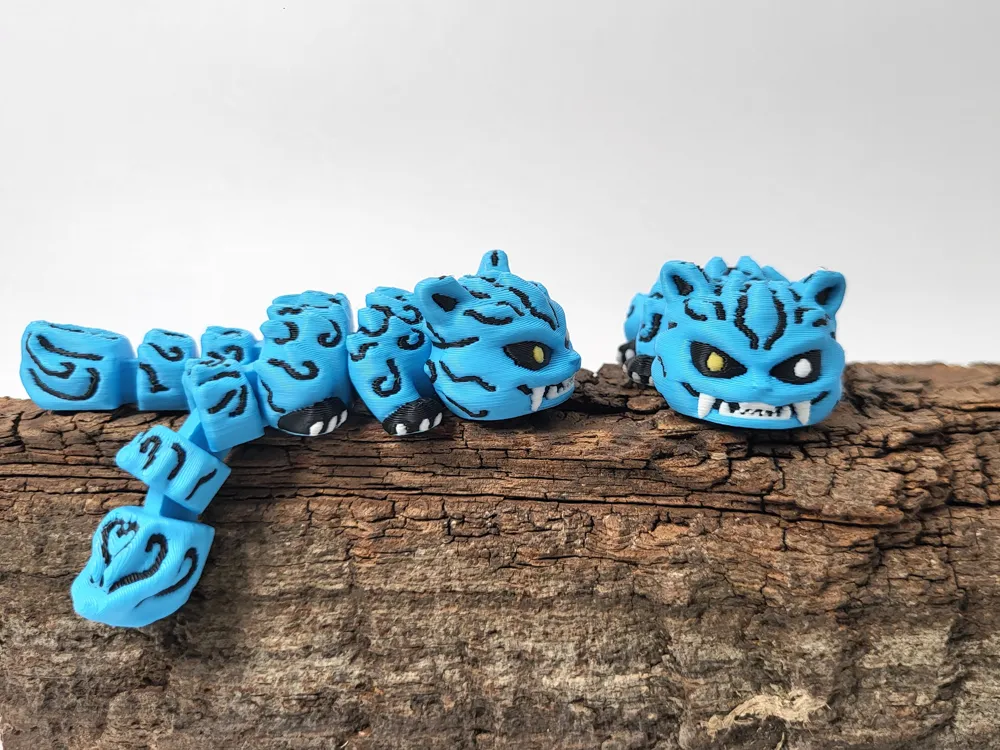 Articulated Two-Tailed Demon Cat - Strong Joints - Free 3D Print Model ...