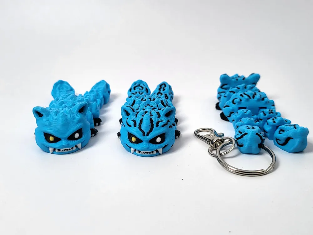 Articulated Two-Tailed Demon Cat - Strong Joints - Free 3D Print Model ...