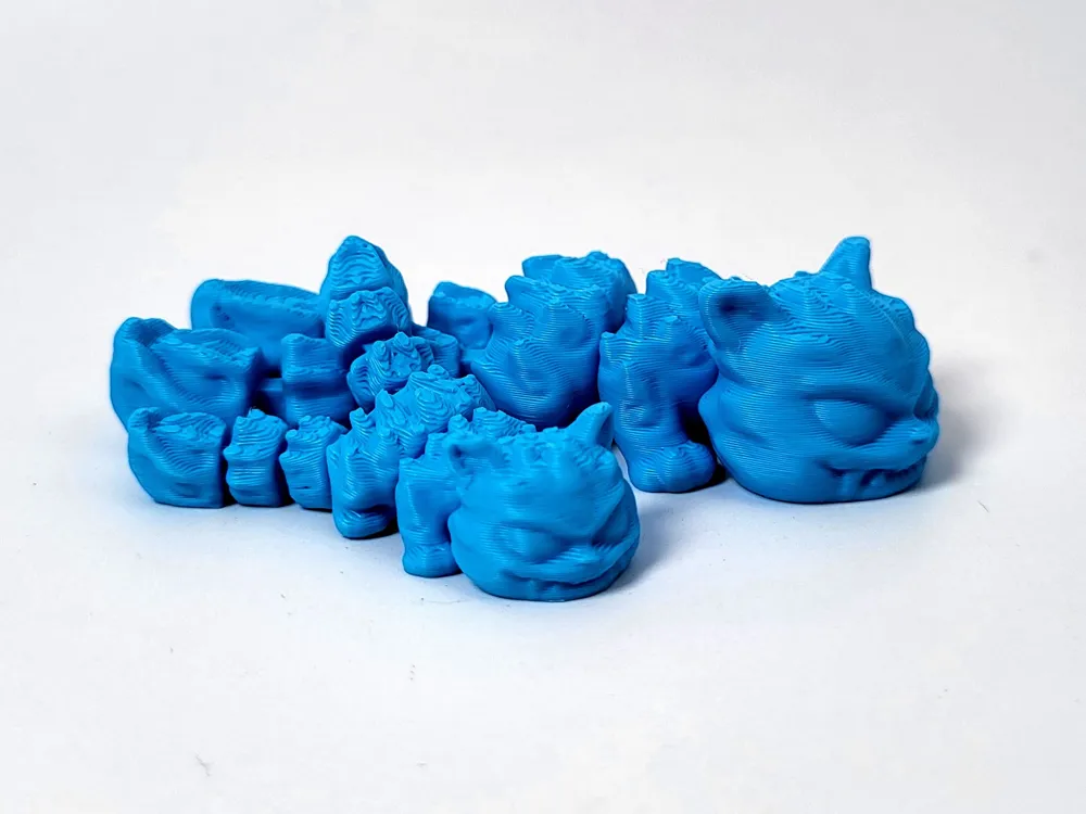 Articulated Two-Tailed Demon Cat - Strong Joints - Free 3D Print Model ...