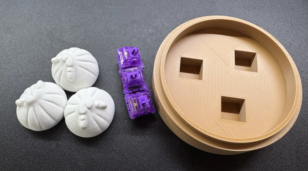 Har Gow (Shrimp Dumpling) Dim Sum Fidget Clicker - Free 3D Print Model ...