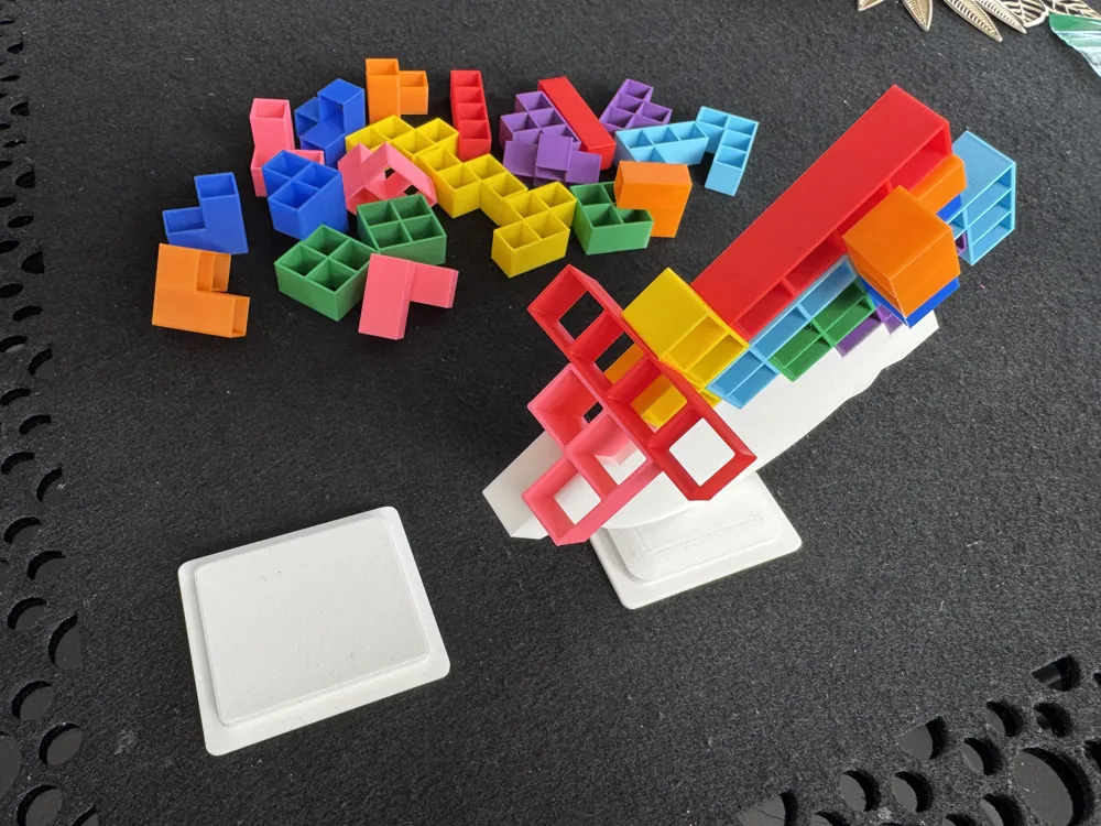 Gravity Wobble - Tetris Balance Game - Free 3D Print Model - MakerWorld