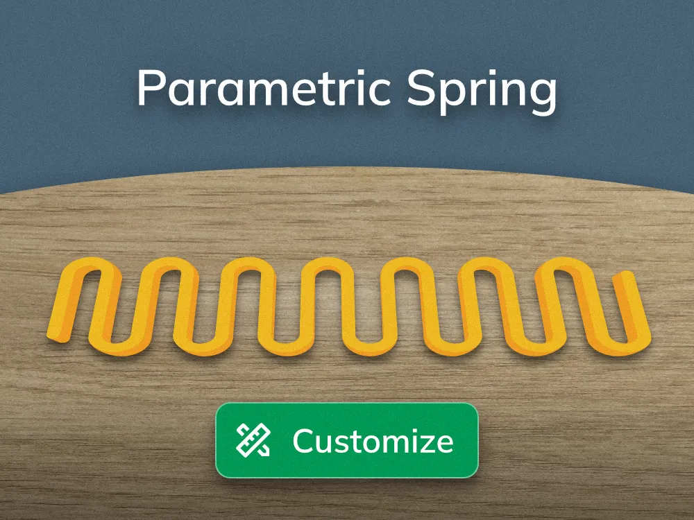 Parametric Spring (Customize) - Free 3D Print Model - MakerWorld