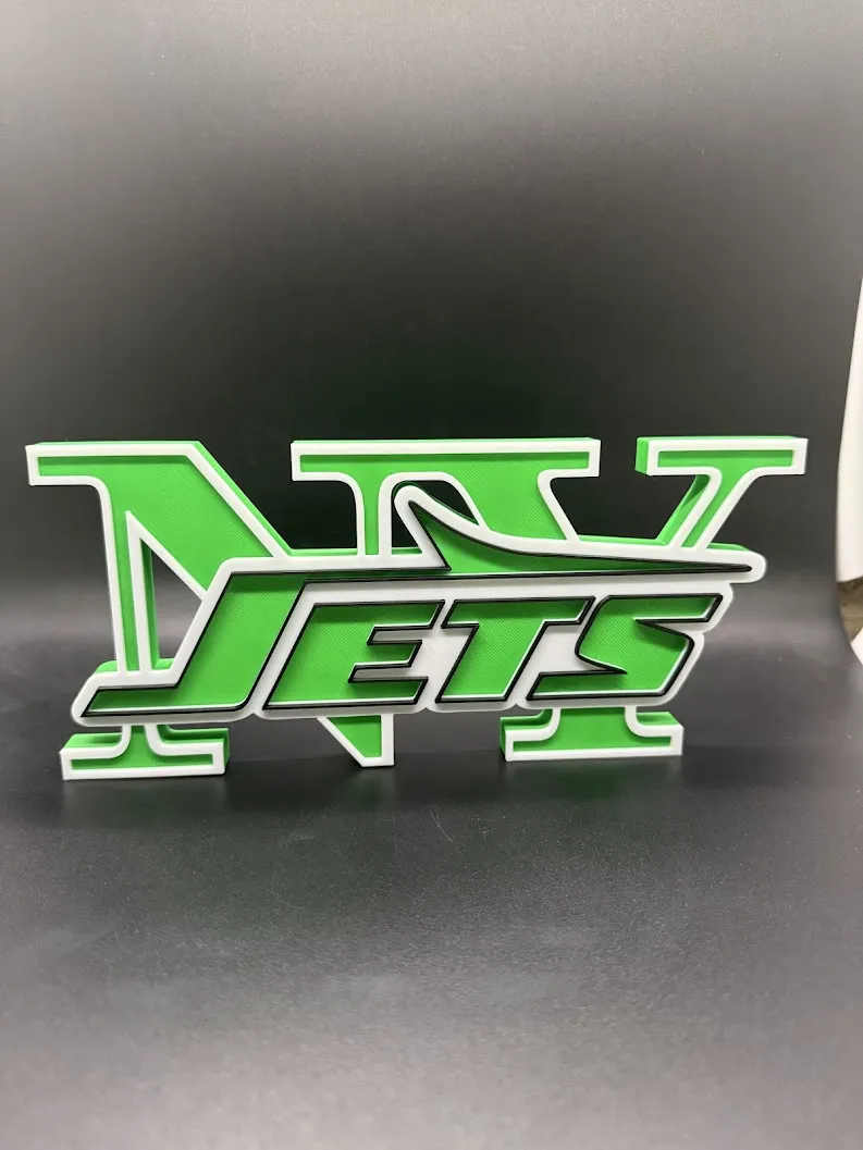 NY Jets Logo Stand or Wallart - Free 3D Print Model - MakerWorld
