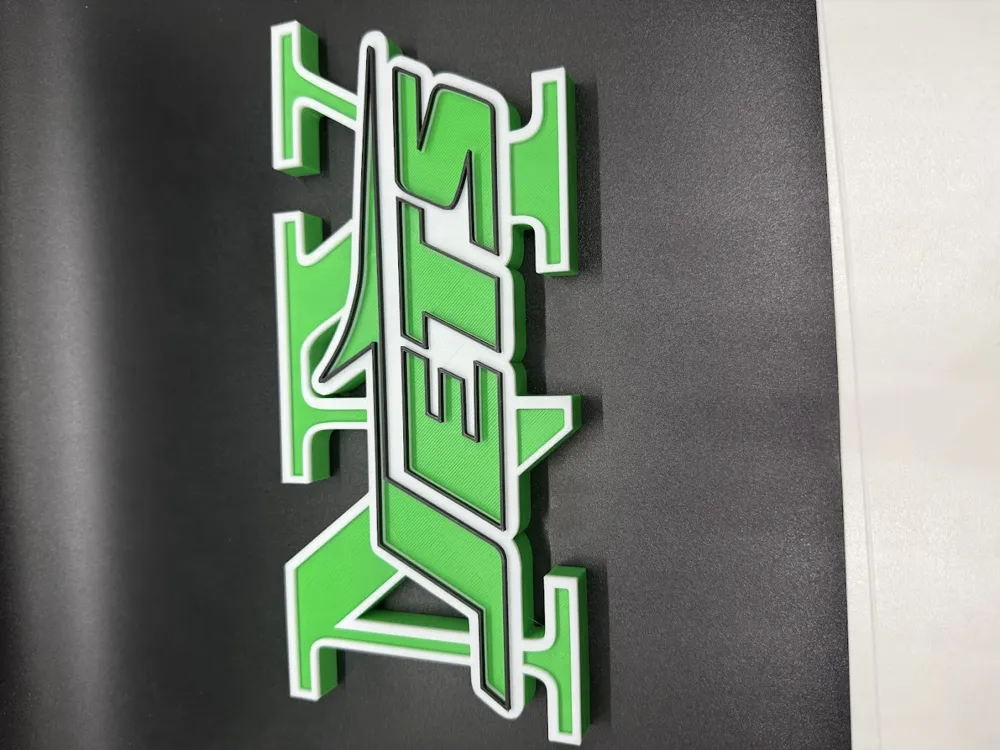 NY Jets Logo Stand or Wallart - Free 3D Print Model - MakerWorld
