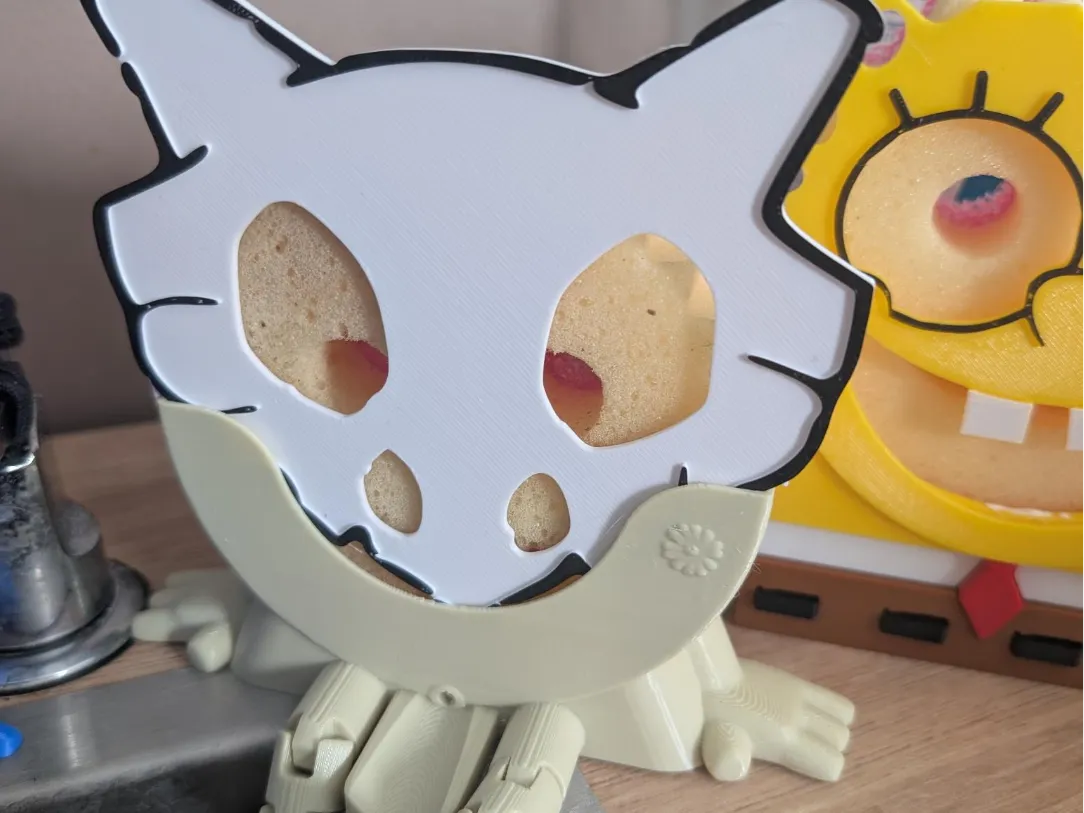 Cubone Scrub Daddy / Mommy mask - Free 3D Print Model - MakerWorld