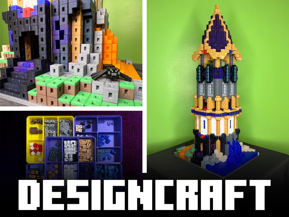 DesignCraft Building Blocks inspired by Minecraft - Free 3D Print Model ...
