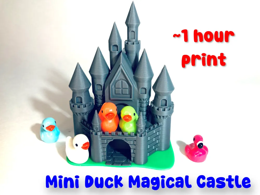 Mini Duck Magical Castle (Cruise Duck) - Free 3D Print Model - MakerWorld