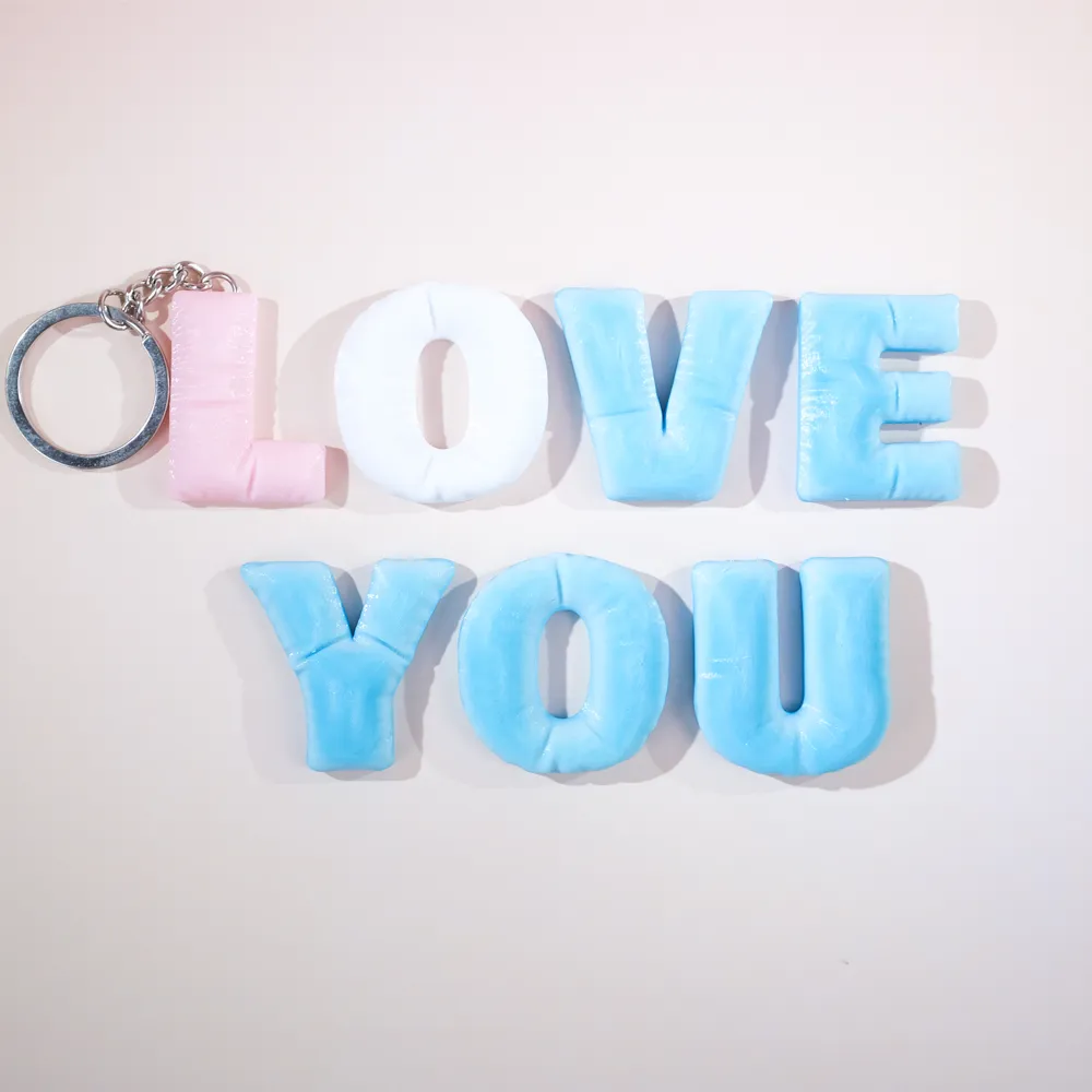 Soft Cloth Alphabet Letters keychain - Free 3D Print Model - MakerWorld