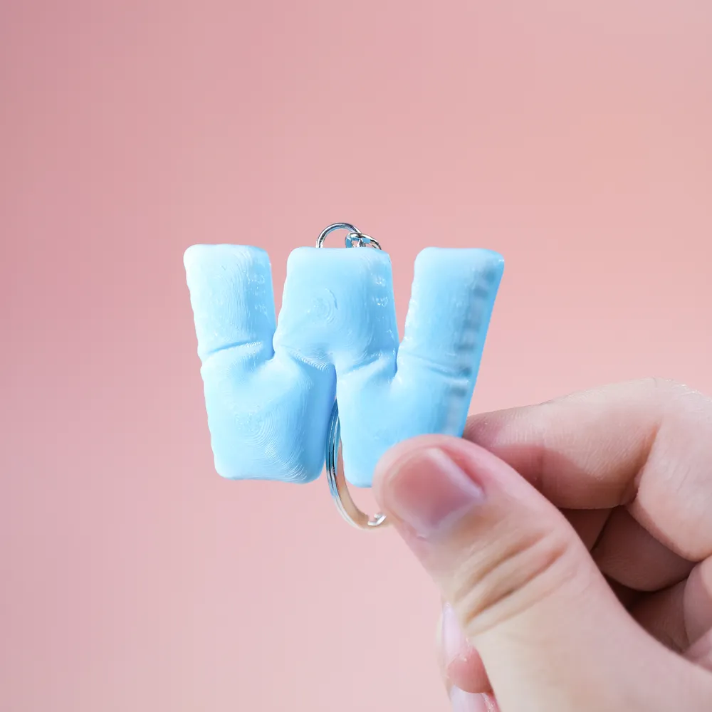 Soft Cloth Alphabet Letters keychain - Free 3D Print Model - MakerWorld