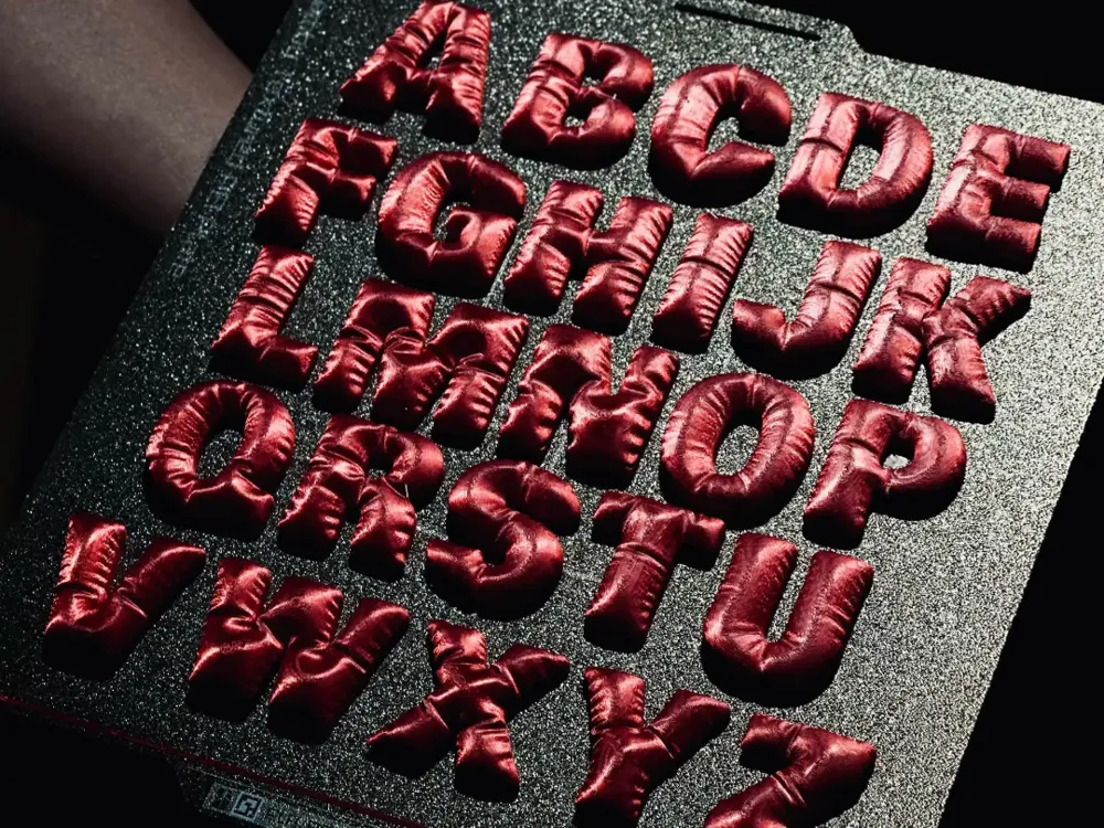Soft Cloth Alphabet Letters keychain - Free 3D Print Model - MakerWorld