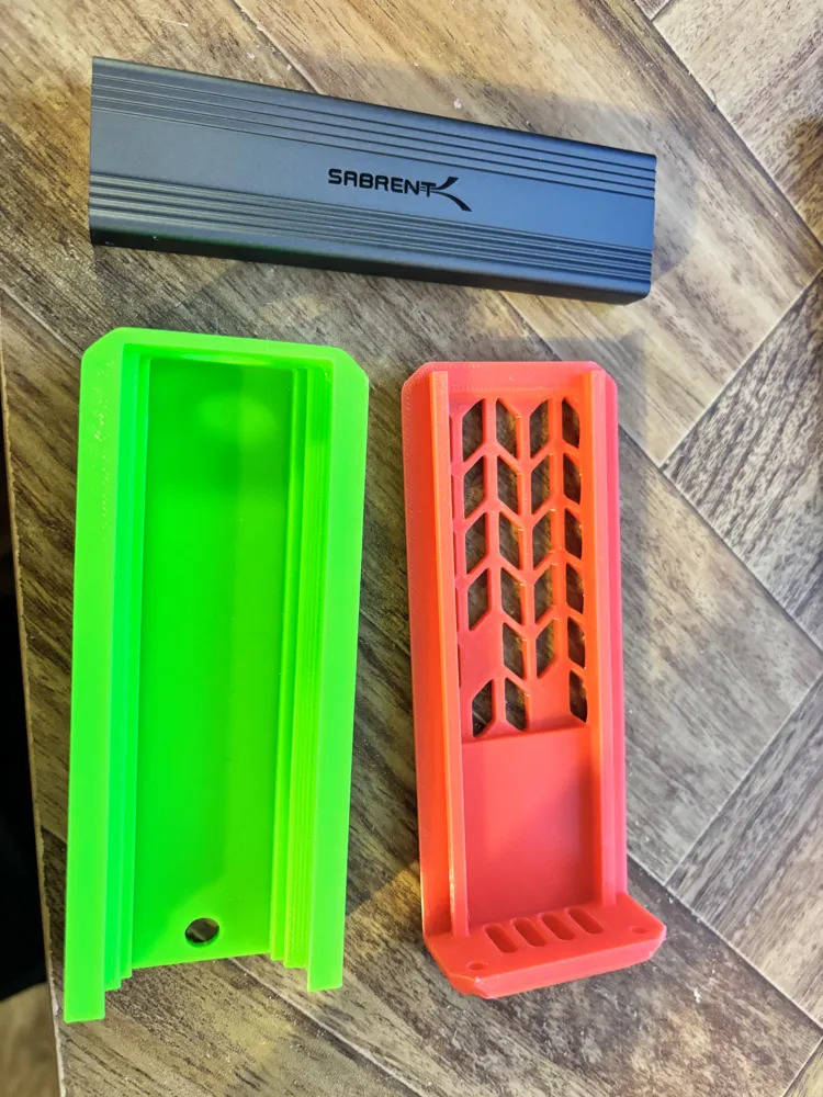 SSD Enclosure with sliding case NO SUPPORTS - Free 3D Print Model ...