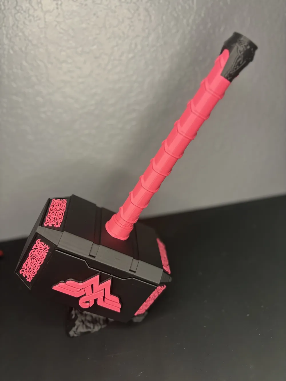 Breast cancer and wonder women Thor hammer - Free 3D Print Model ...