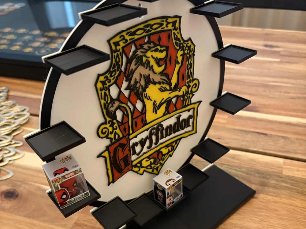 Griffindor Mini Funko Display Stand - Free 3D Print Model - MakerWorld