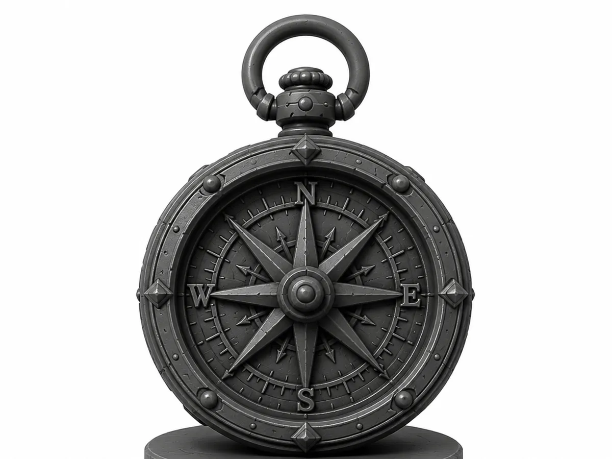 Compass statue - Free 3D Print Model - MakerWorld