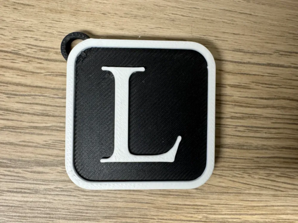 Letter L Keychain by FloPoschner - MakerWorld