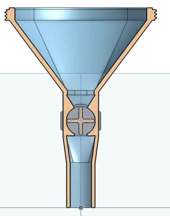 Funnel with Dosing Wheel for Powder - Free 3D Print Model - MakerWorld