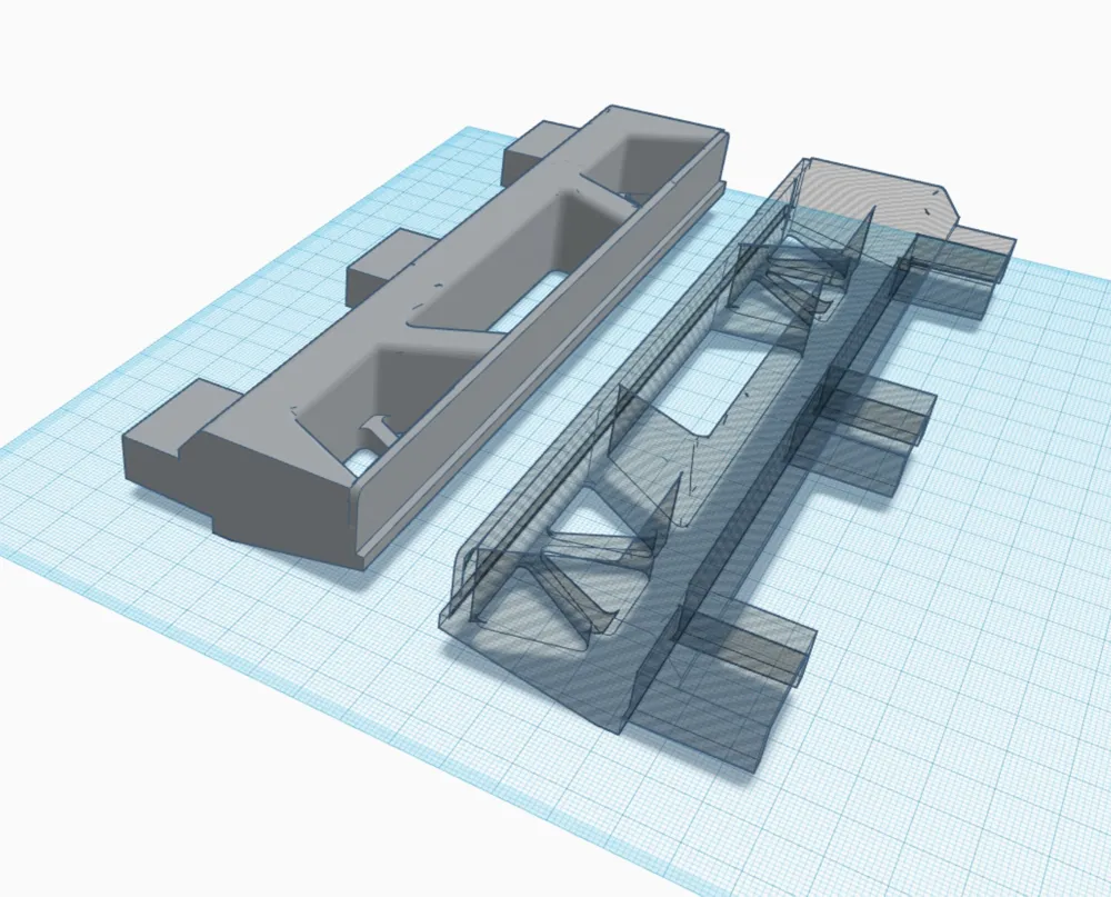 Bambu Lab AMS Holder Stand for P1P with Cable Chain Assembly moveable ...