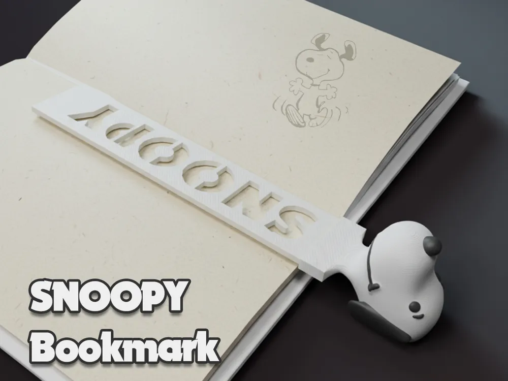 Snoopy bookmarks by Josean3GD MakerWorld: Download Free 3D Models