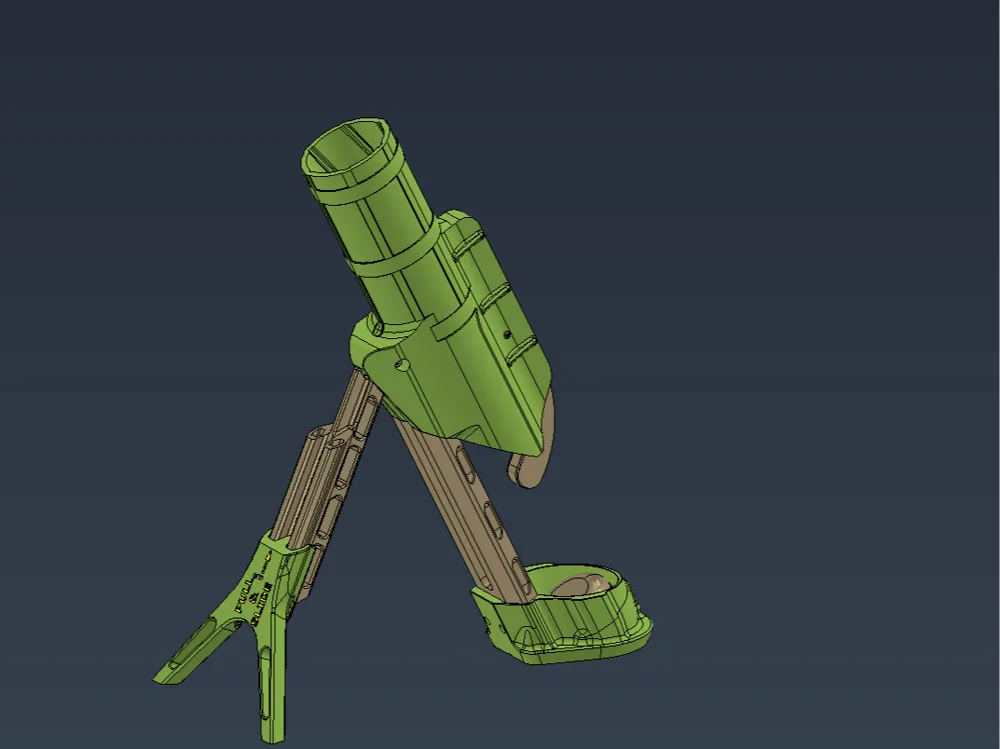 Tactical Beer Mortar 0.3-0.5L Bottle Launcher - Free 3D Print Model ...