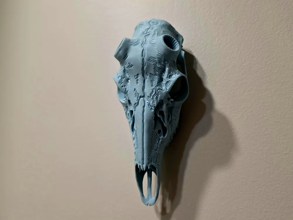 Graphic Whitetail Skull - Comic - BAS Antler Mount - Free 3D Print ...