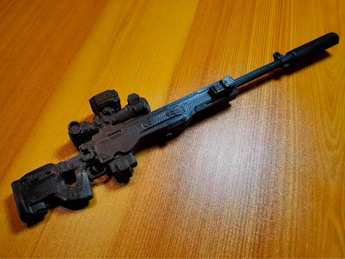Delta Ops - AWM Sniper Rifle - Free 3D Print Model - MakerWorld