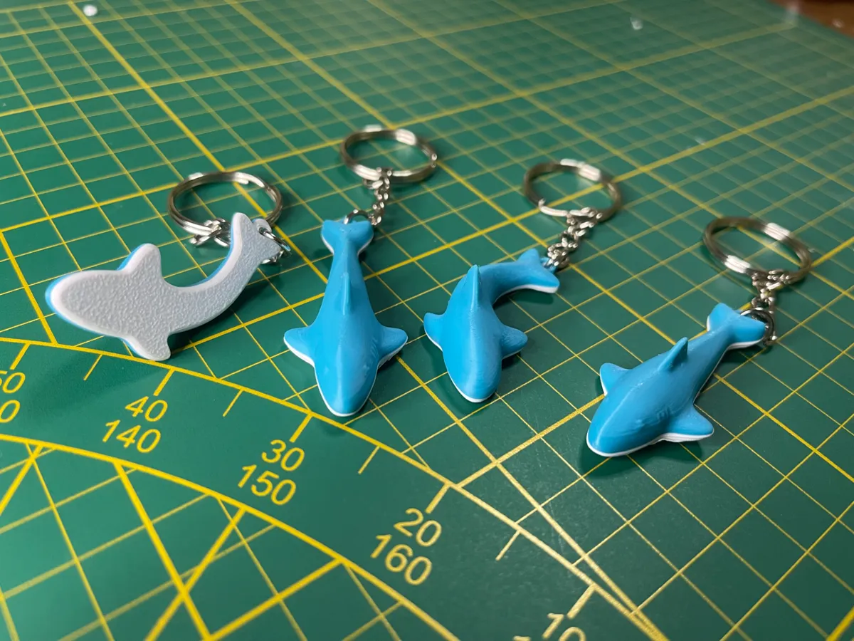 Gummy sharks candies keychain - Free 3D Print Model - MakerWorld